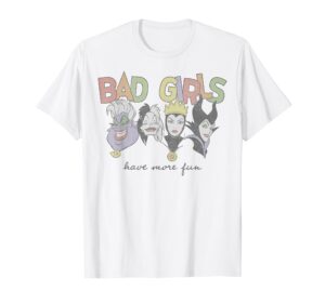 disney princess villains bad girls have more fun t-shirt