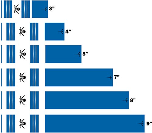 White Water Archery Non-Laminated Skull and Swords Calico Jack Blue Flag Traditional Arrow Wraps 15 Pc Choose Length Width (7, 75)