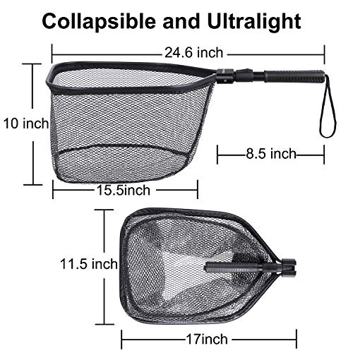 Fly Fishing Landing Net, Bass Trout Net, Fly Fishing Gear Accessories- Fishing Gifts for Man Father Grandpa