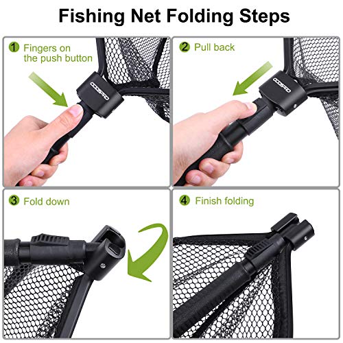 Fly Fishing Landing Net, Bass Trout Net, Fly Fishing Gear Accessories- Fishing Gifts for Man Father Grandpa