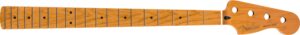 fender precision bass neck, roasted maple, modern c, 20 medium jumbo frets