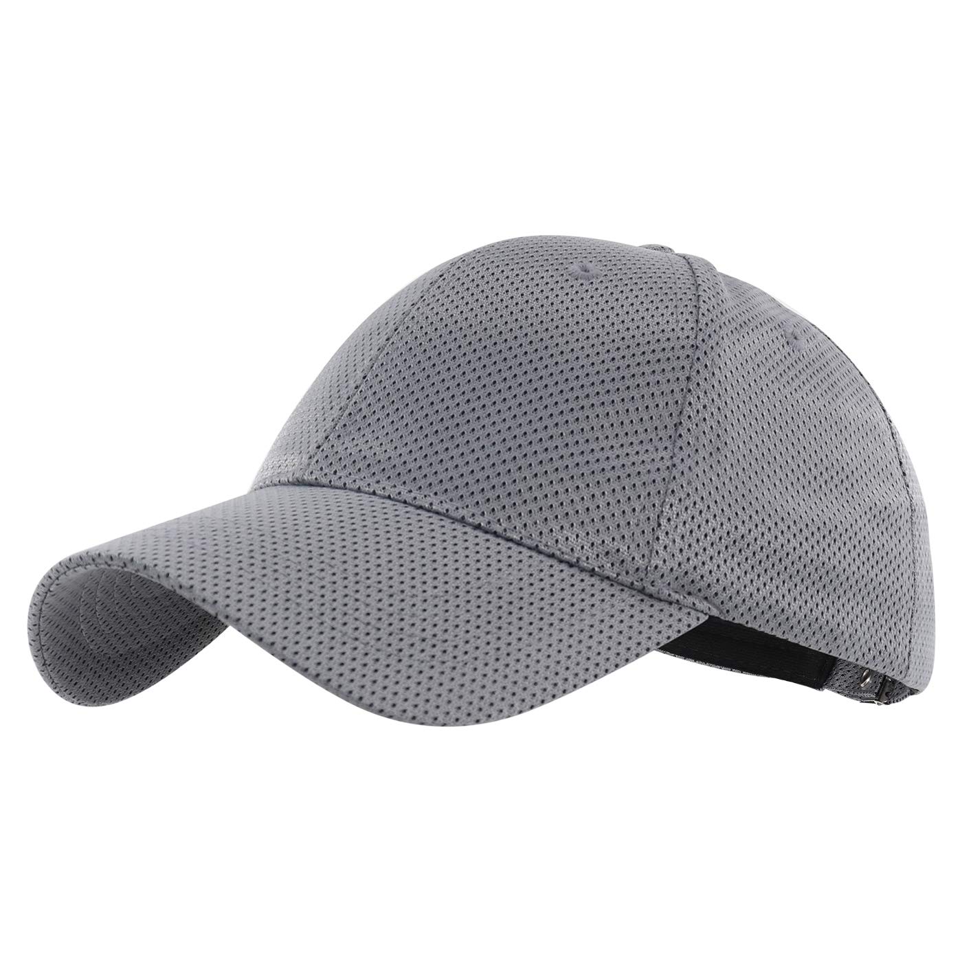 Gisdanchz Sports Cap Summer Golf Hats for Men Mesh Golf Hats Trucker Hat Mens Womens Baseball Caps Low Profile Summer Cooling Hat for Men Outdoor Runner Cycling Cap Gray