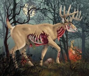 duramesh archery targets zombie deer, dm400