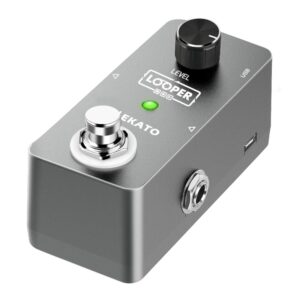 lekato guitar looper effect pedal loop pedal 5 minutes looping time looper pedal one looper unlimited overdubs