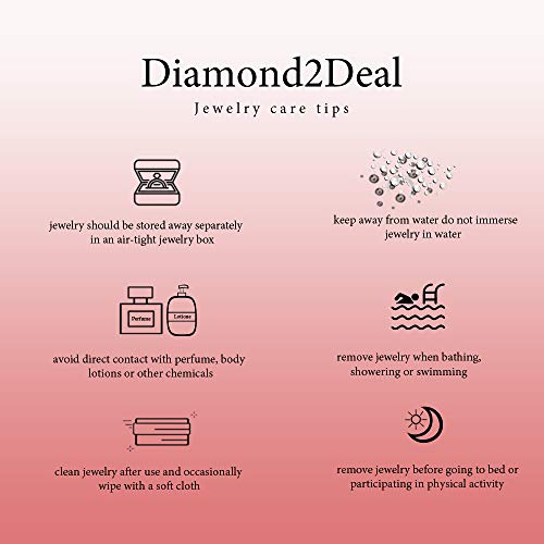 Diamond2Deal 1/4 cttw Round Diamond Halo Engagement Wedding Ring 10k Gold (Color H-I Clarity I2)