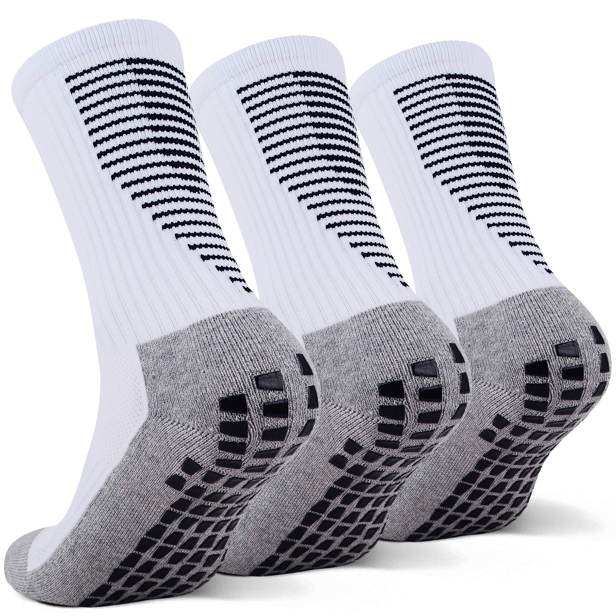 JHM Grip non slip socks, Anti Slip Non Slip,Non Skid Slipper Hospital,Sport,Athletic Socks for Men and Women for US shoe sizes 6-12