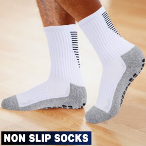 JHM Grip non slip socks, Anti Slip Non Slip,Non Skid Slipper Hospital,Sport,Athletic Socks for Men and Women for US shoe sizes 6-12