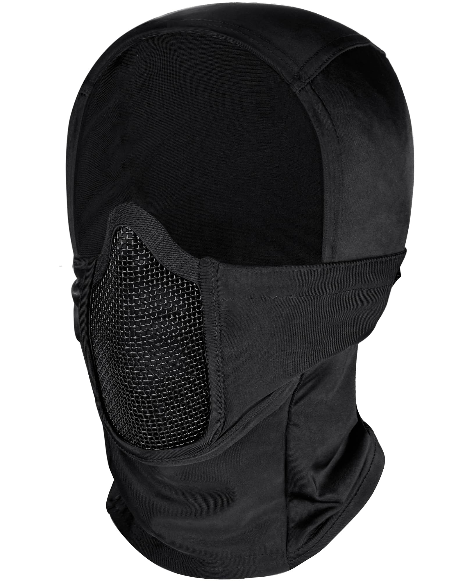 OneTigris Balaclava Mesh Mask, Ninja Tactical Mask with Full Face Protection for Outdoor (Black)