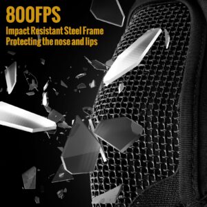 OneTigris Balaclava Mesh Mask, Ninja Tactical Mask with Full Face Protection for Outdoor (Black)