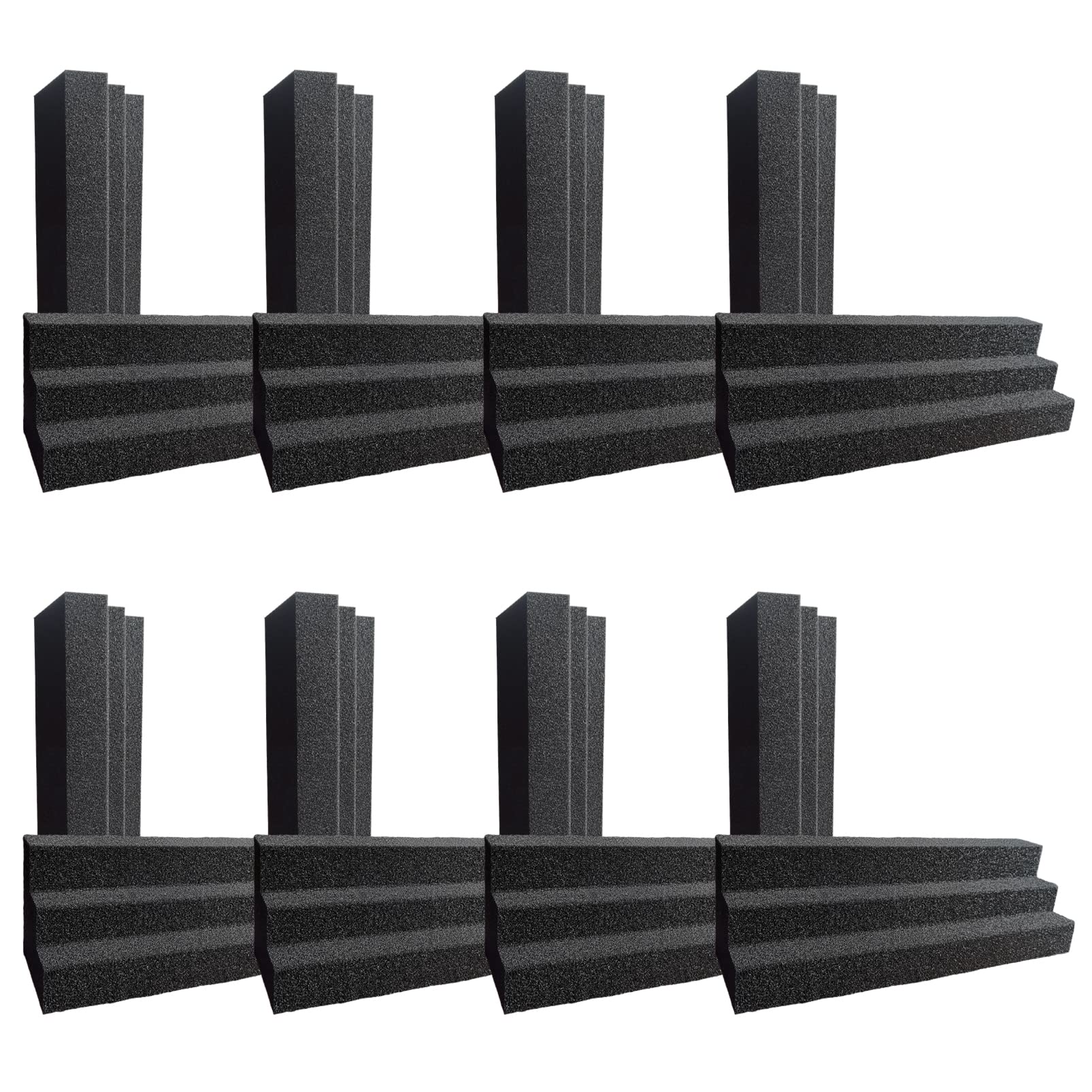 WENGWEI 16 PACK Studios or Home Theater Column Acoustic Wedge Studio Foam Corner Block Finish Corner Wall