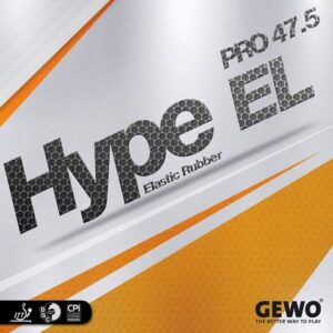 gewo hype el pro 47.5 - table tennis rubber, 2.1 mm red