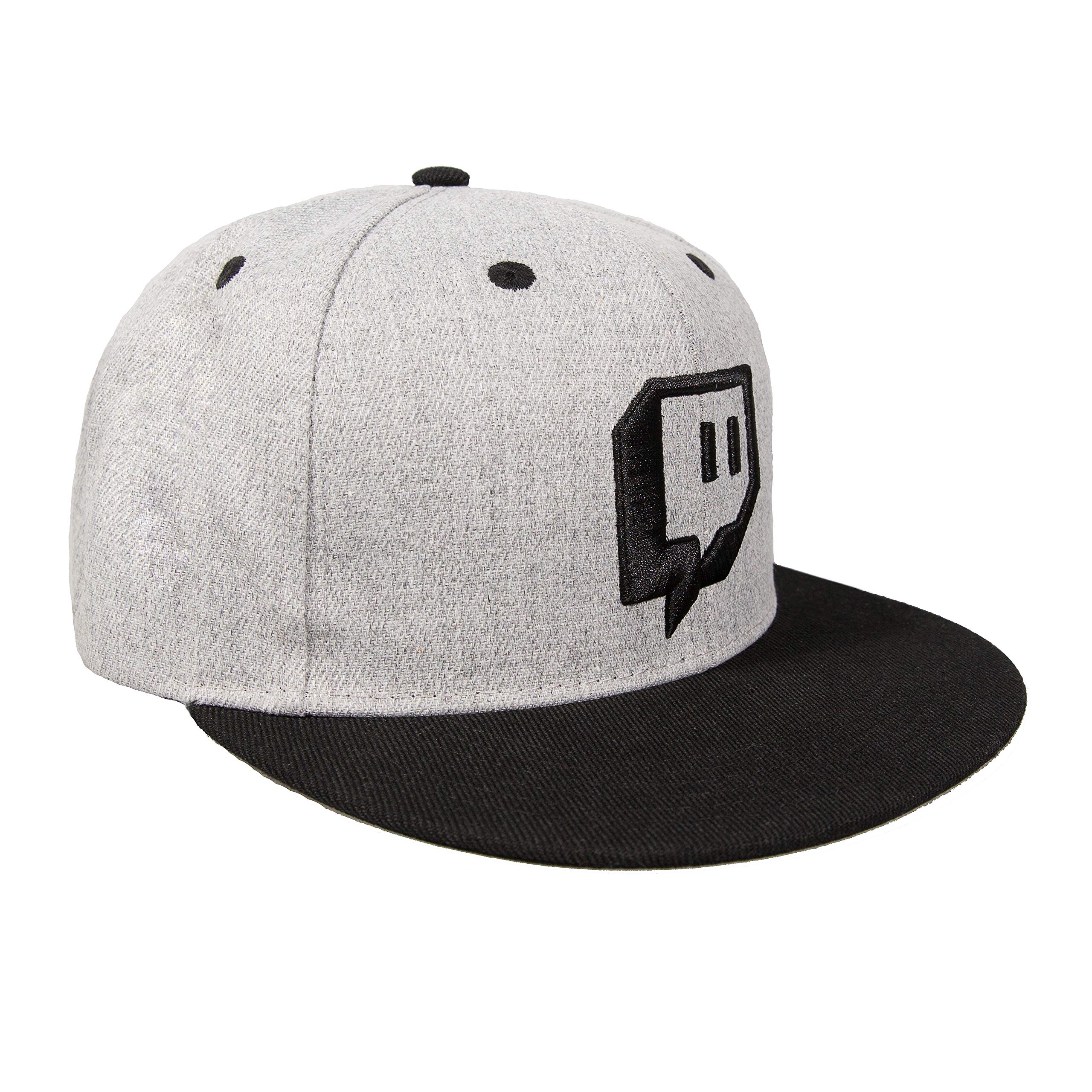 Twitch Embroidered Glitch Snapback Grey