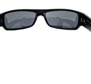 Locs Mad Dog Hardcore Gangster Cholo Narrow Rectangular Sunglasses (Matte Black)