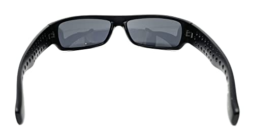 Locs Mad Dog Hardcore Gangster Cholo Narrow Rectangular Sunglasses (Matte Black)