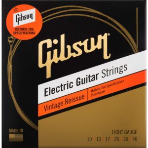 gibson vintage reissue electric strings, light