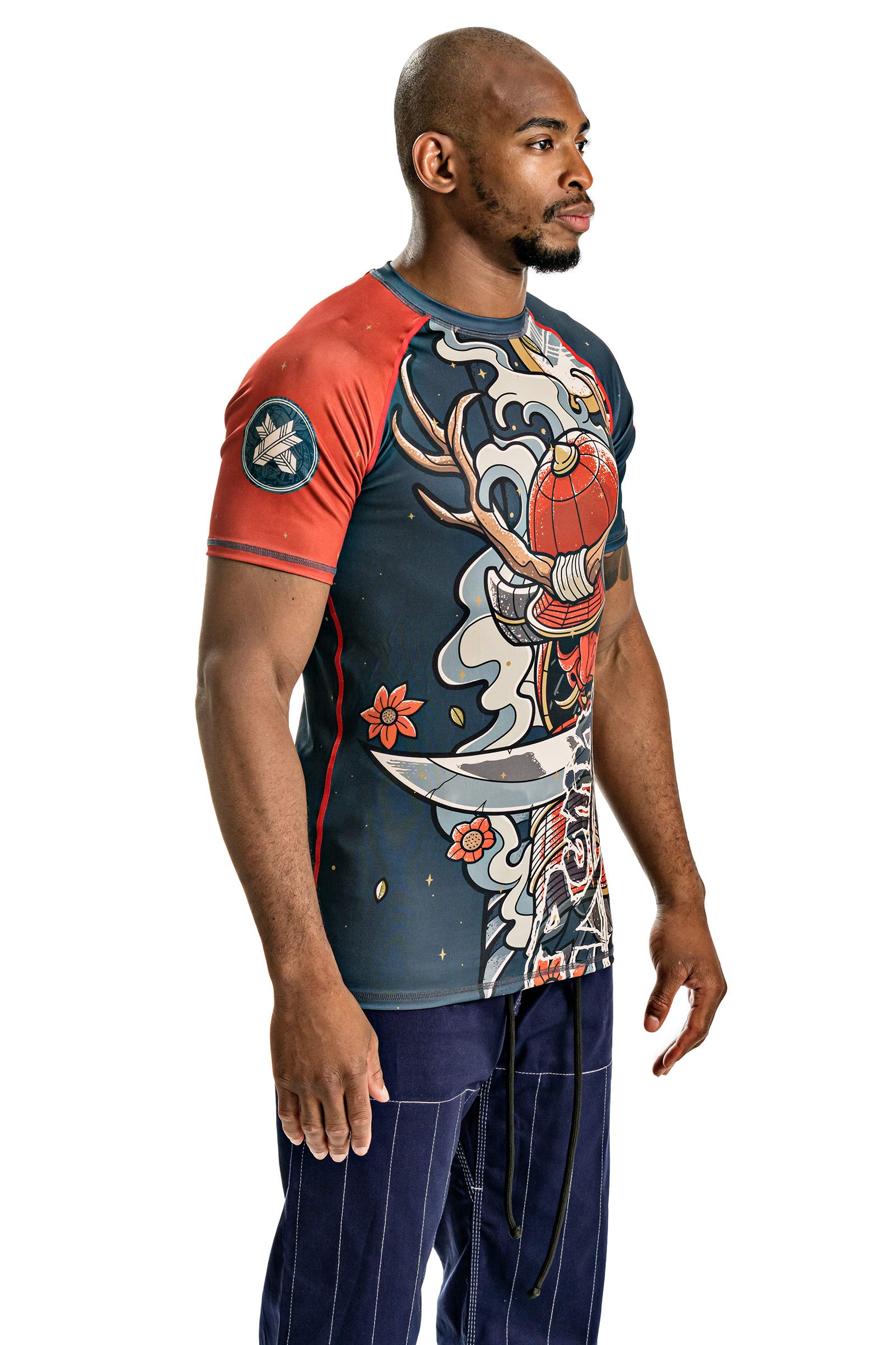 Ronin Brand Oni Bushi Rash Guard (Med) Red