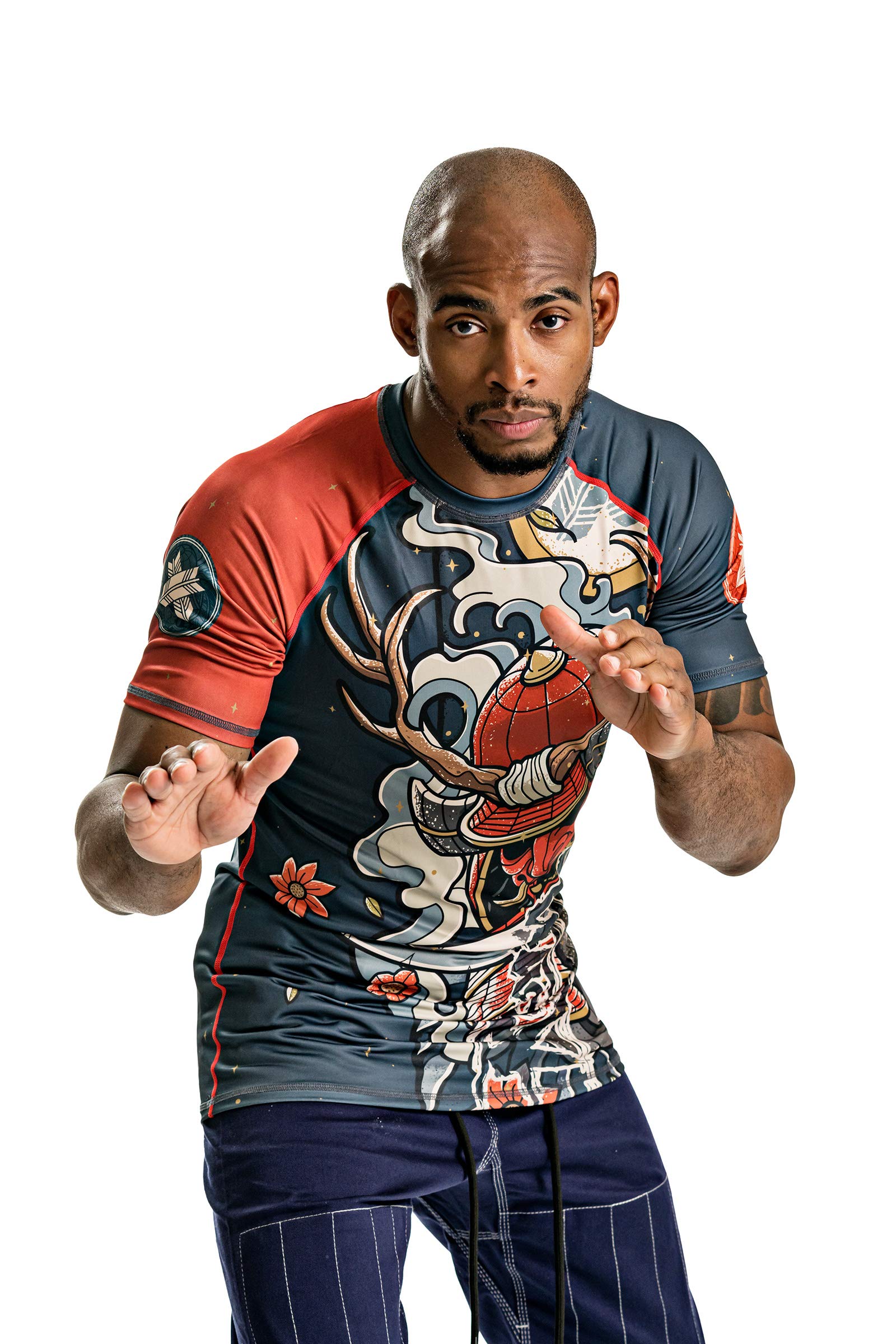 Ronin Brand Oni Bushi Rash Guard (Med) Red