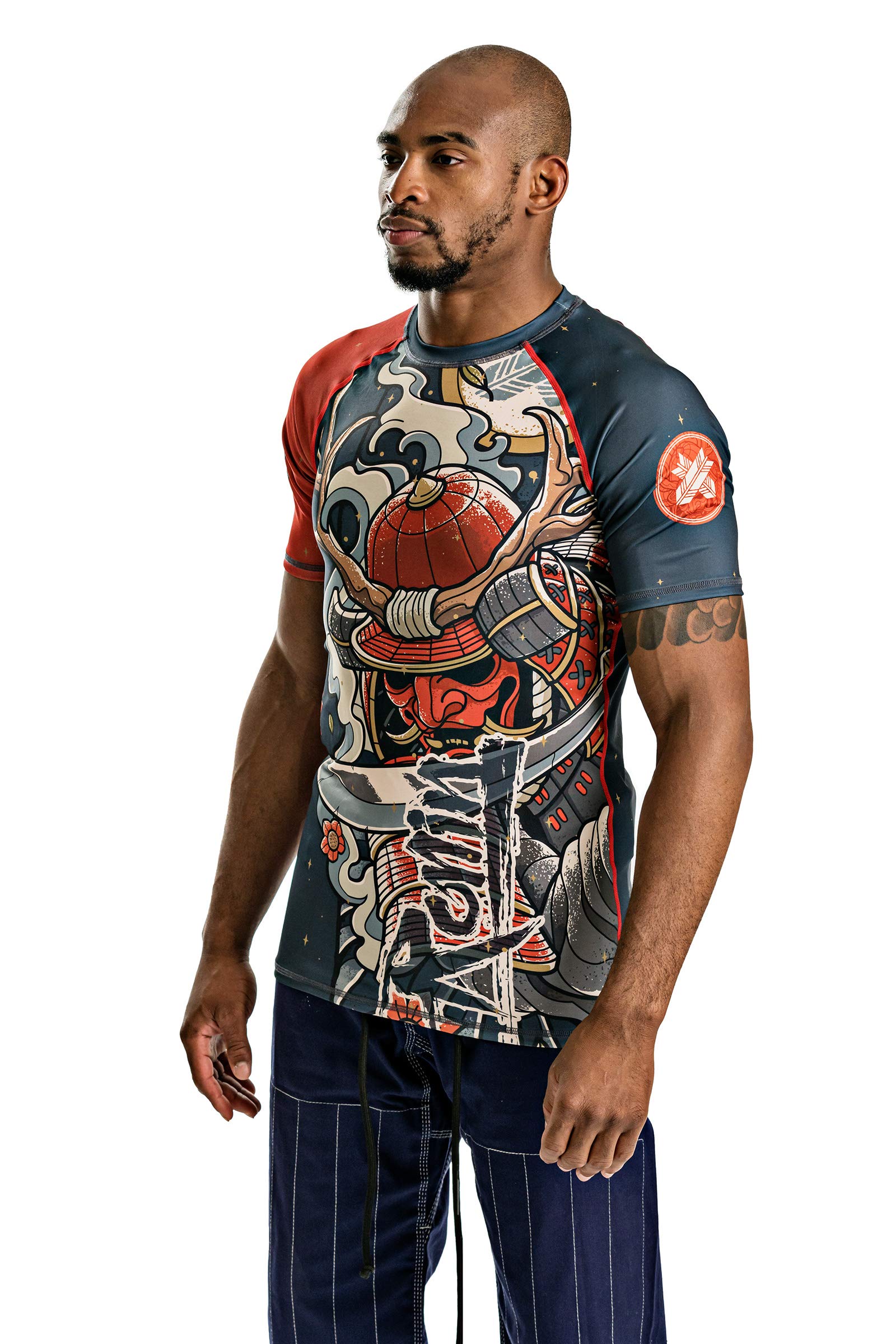 Ronin Brand Oni Bushi Rash Guard (Med) Red