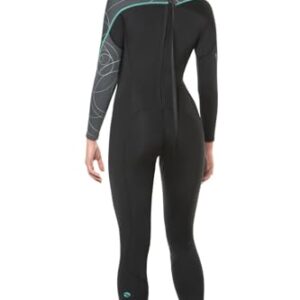 BARE 5MM Women's Elate Full Wetsuit | Comfortable high Stretch Neoprene Material | Long Sleeve | Great for All Watersports, Scuba Diving and Snorkeling | Grey 04