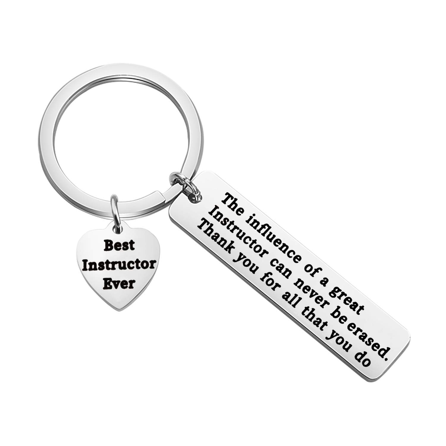 TGBJE Nursing Instructor Gift Clinical Instructor Gift The Influence of A Great Instructor Can Never Be Erased Thank You Gift (Instructor Keychain)