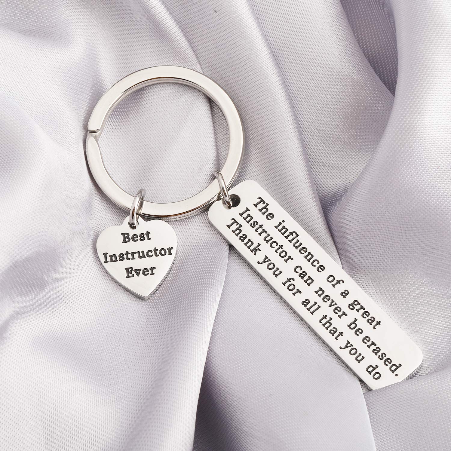 TGBJE Nursing Instructor Gift Clinical Instructor Gift The Influence of A Great Instructor Can Never Be Erased Thank You Gift (Instructor Keychain)