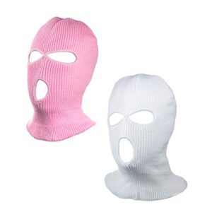 suntrade 3-hole full face cover ski mask,ski face mask balaclava for winter outdoor sports,set of 2