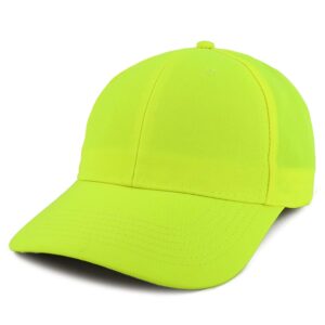 armycrew lightweight high visibility neon color safety baseball cap - yellow