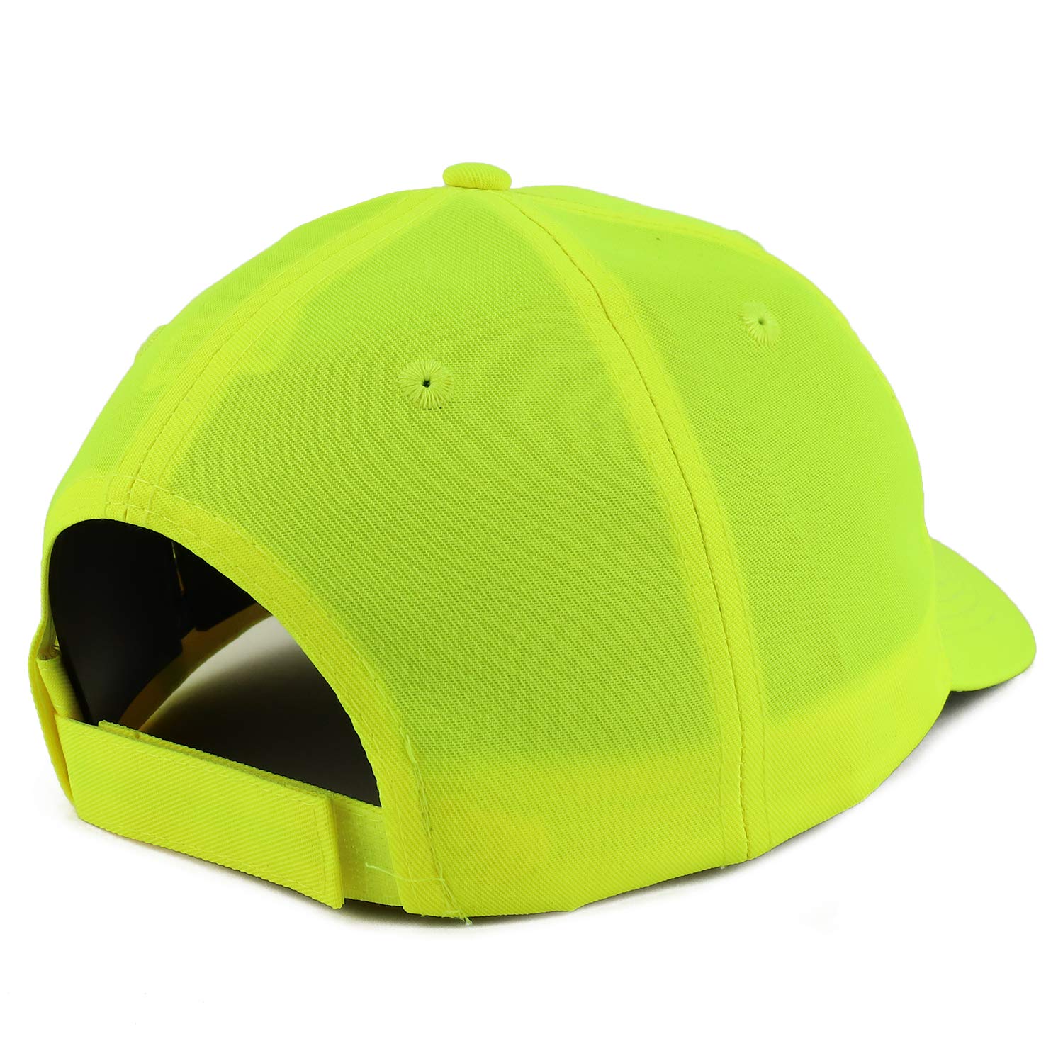 Armycrew Lightweight High Visibility Neon Color Safety Baseball Cap - Yellow