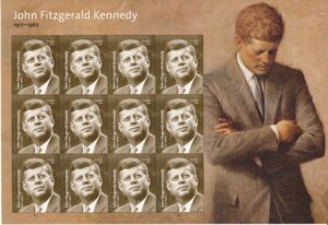 12 john fitzgerald kennedy jfk usps 1 ounce forever stamps first class postage (sheet of 12 stamps) (1 pack)