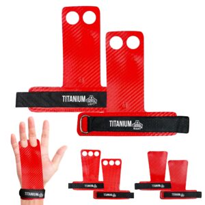 bear grips two hole hand grips, three hole pull up grips, no hole wrist grips, wod grips for men and women. carbon fiber hands grips, titanium hand grips for weight lifting, speed pull up gloves grip