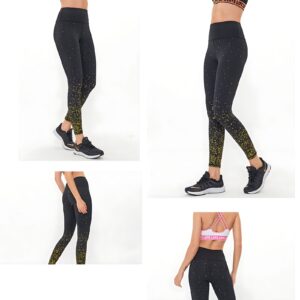 BBY Women Yoga Leggings, High Waist Tummy Control, Sports Leggings Running Tights Training Pants Casual Trousers, Black4, Large