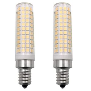 lxcom lighting 15w e12 led mini corn bulb dimmable 2 pack- 136 2835 smd candelabra led lamp 120 watt equivalent 1500lm warm white 3000k chandelier decorative candle light bulbs for home light