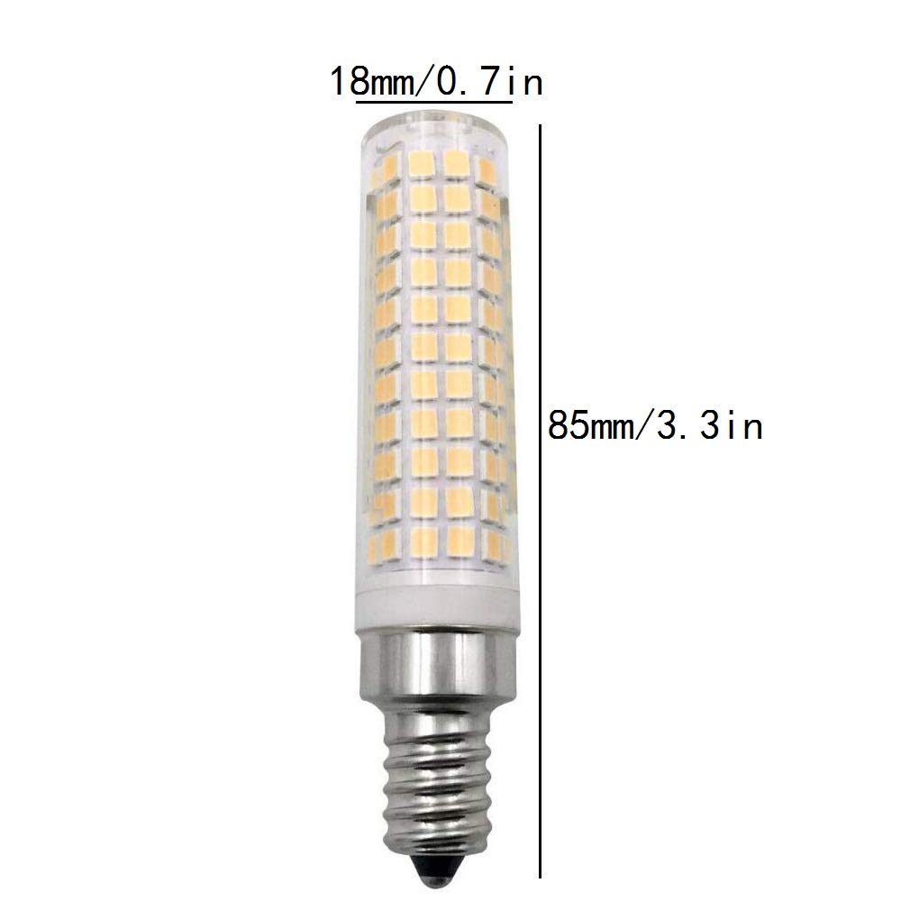 Lxcom Lighting 15W E12 LED Mini Corn Bulb Dimmable 2 Pack- 136 2835 SMD Candelabra LED Lamp 120 Watt Equivalent 1500LM Warm White 3000K Chandelier Decorative Candle Light Bulbs for Home Light