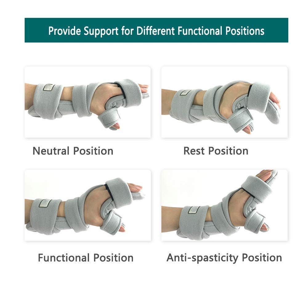 Finger Training Board for Prevent Flexion Contractures & Deformity - Finger Orthotics for Stroke,Hemiplegia & Traumatic Brain Injury,LeftHand