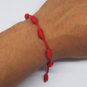 MYSTIC JEWELS By Dalia – Kabbalah Bracelet – 7 Knots of Red Thread – Unisex – Adjustable – Eye Protection – Good Luck – Good Luck (1 Piece)