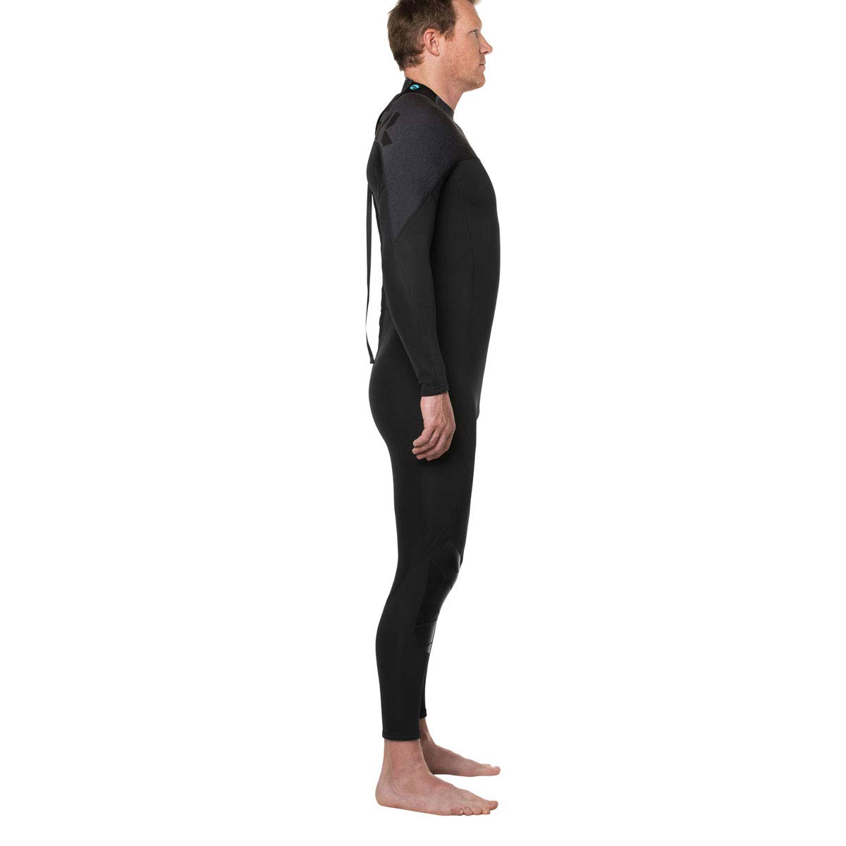 BARE 7MM Revel Men's Full Wetsuit | Combines Comfort and Flexibility | Made from a Blend of Neoprene and Laminate | Designed for All Watersports Including Scuba Diving and Snorkeling | Grey - M