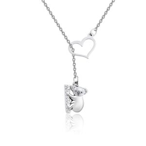 gzrlyf koala bear necklace koala lariat necklace koala bear gifts for her (y necklace)