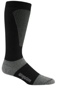 wigwam sirocco midweight with wool otc socks, black - large