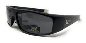 locs - flat top wrap og gangsta hardcore locs sunglasses (matte black), unisex-adult