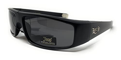 Locs - Flat Top Wrap OG Gangsta Hardcore Locs Sunglasses (Matte Black), unisex-adult