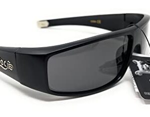 Locs - Flat Top Wrap OG Gangsta Hardcore Locs Sunglasses (Matte Black), unisex-adult