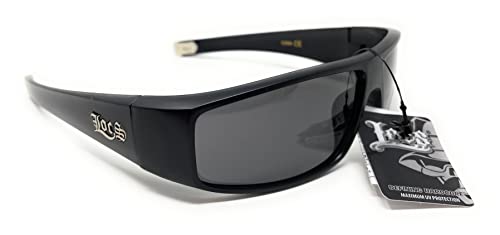 Locs - Flat Top Wrap OG Gangsta Hardcore Locs Sunglasses (Matte Black), unisex-adult