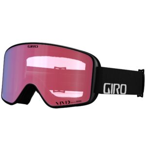 Giro Method Ski Goggles - Snowboard Goggles for Men, Women & Youth - Black Wordmark Strap with VIVID Royal/VIVID Infrared Lenses