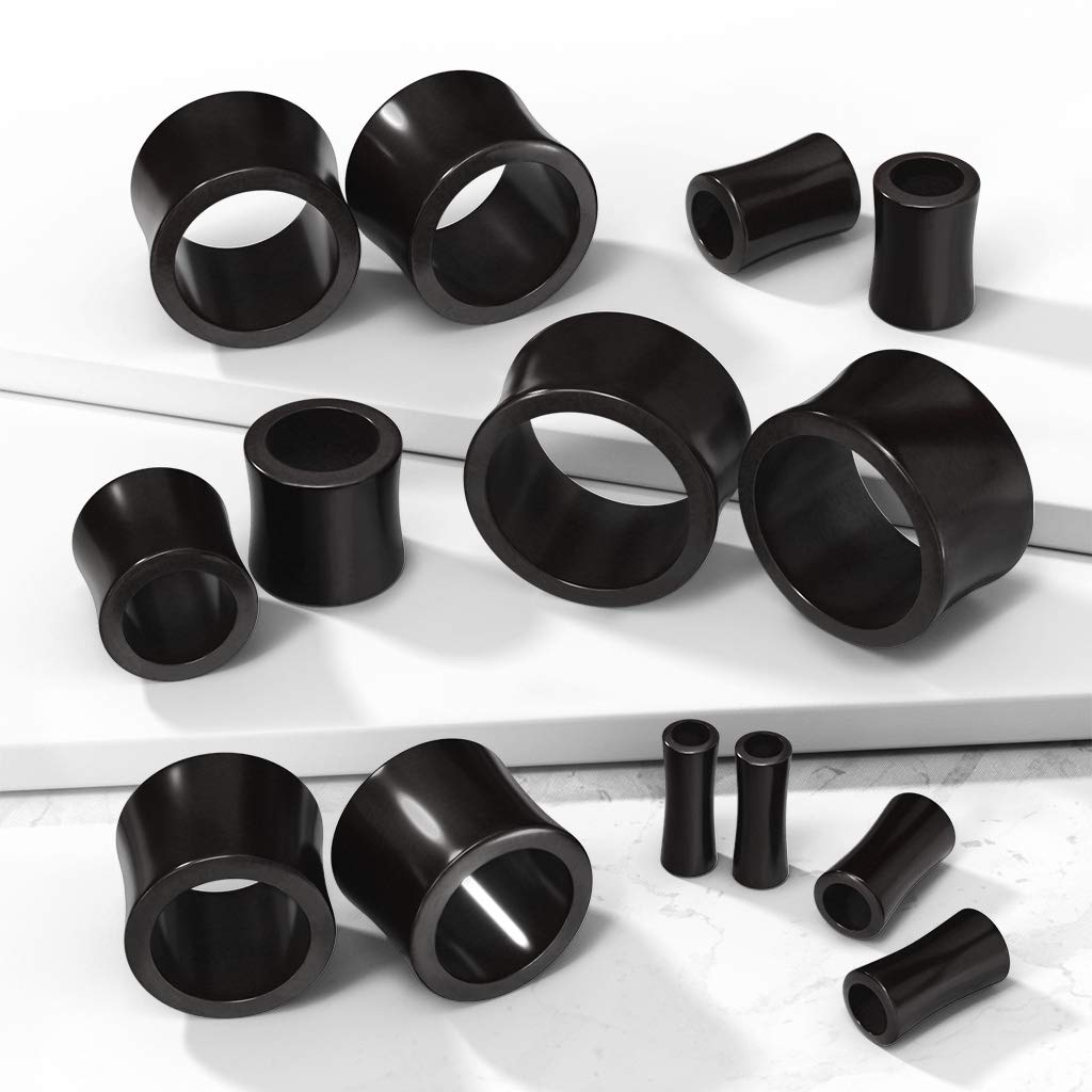 Buffalo Horn Organic Saddle Fit Tunnel Plug (9/16 (14mm))