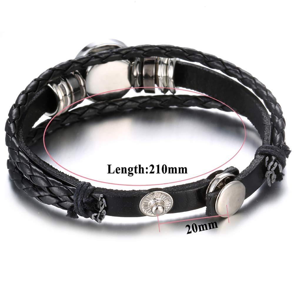 Lovglisten 10pcs Bracelet Bangle for 18mm Snap Button Jewelry (3)