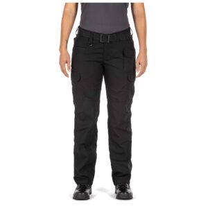 5.11 tactical women's abr pro cargo pant, flexlite stretch ripstop, comfort waist, style 64445, black, 14l