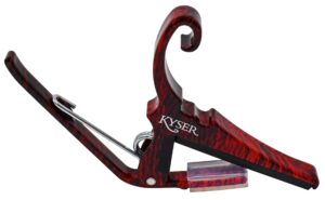 kyser quick-change guitar capo for classical guitars, rosewood, kgcrw