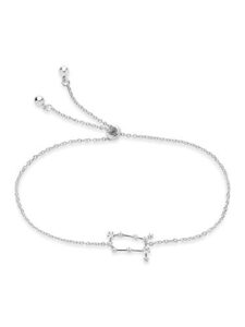 sterling forever - constellation bracelet - 14k gold plated & rhodium plated brass - cubic zirconia - sliding bolo fashion statement bracelet - adjustable cotton cord up to 8” - one size fits most