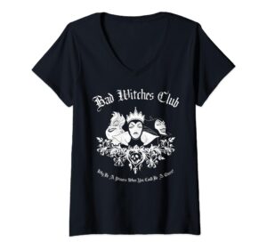 womens disney villains the bad witches club v-neck t-shirt