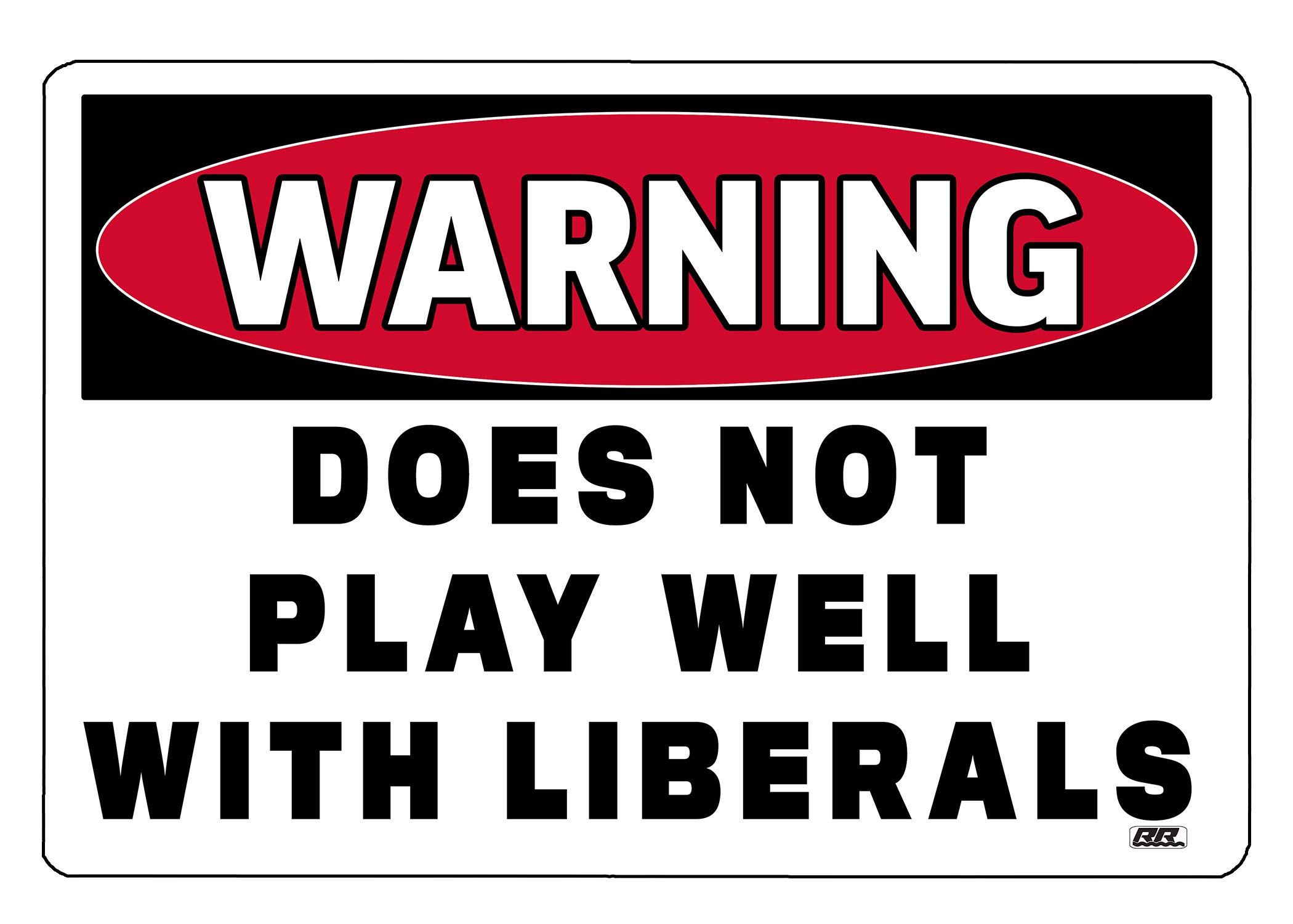 Rogue River Tactical Warning Does Not Play Well with Liberals Gun Cleaning Mat Bench Pad Gift for Gun Owner Conservative or Republican Gift